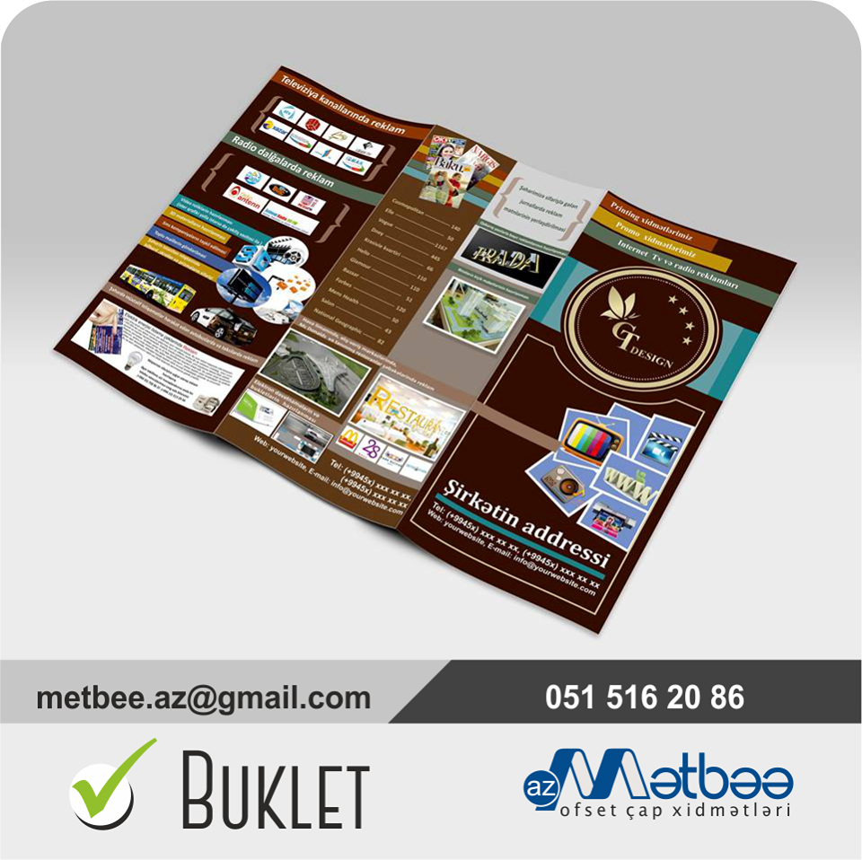 Buklet sifarişi, buklet dizayni, buklet çapı, ucuz buklet çapı