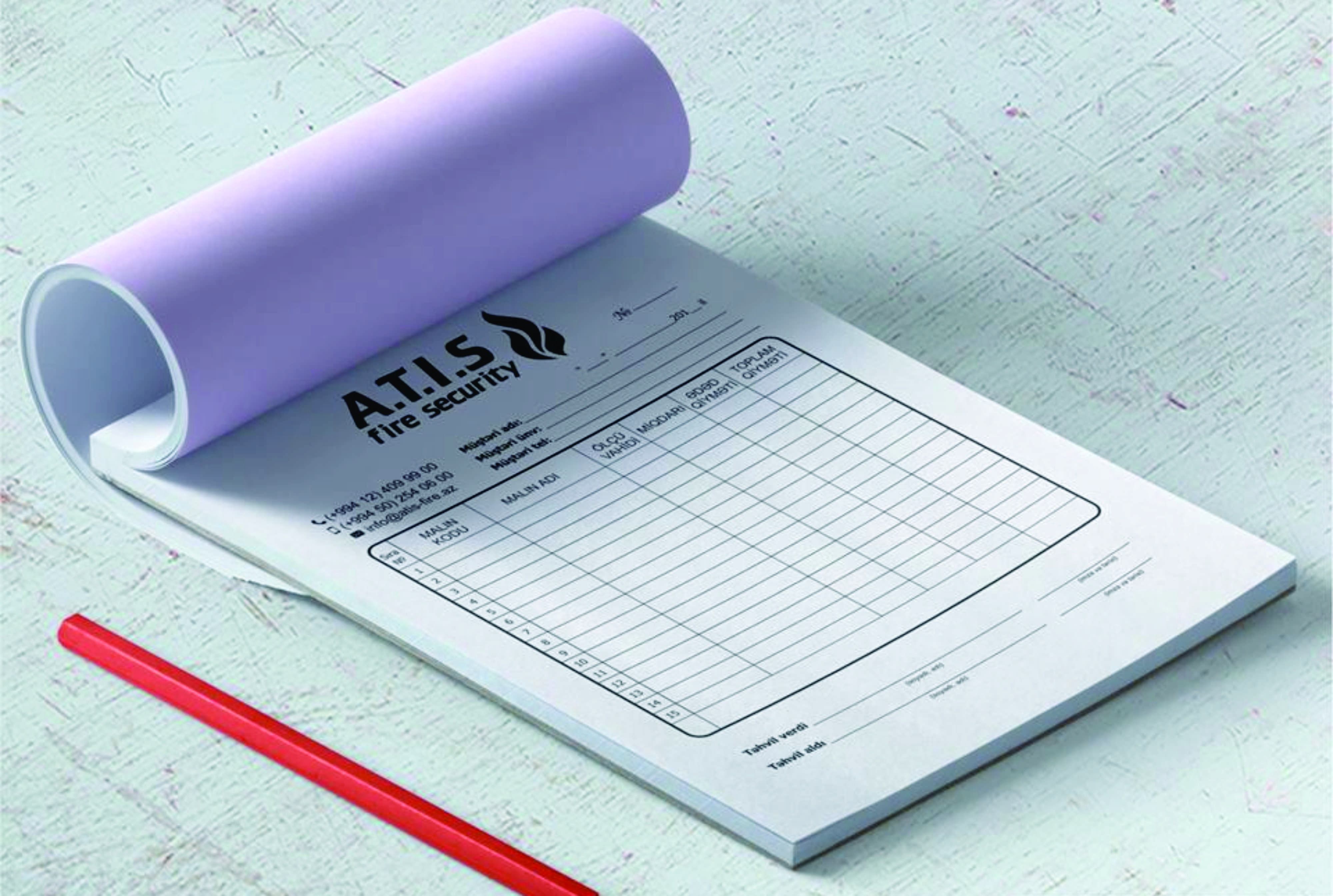 Qaimə, faktura, iade və s. sənədlərin kitabçaların hazırlanması